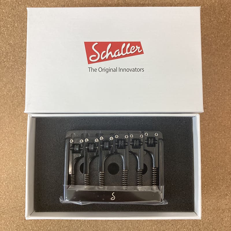 Schaller 3D 6 String Roller Guitar Bridge - Black | Reverb