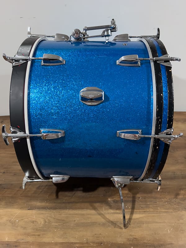 Ludwig Super Classic Kick Drum 14x20" 1970s - Blue Sparkle | Reverb