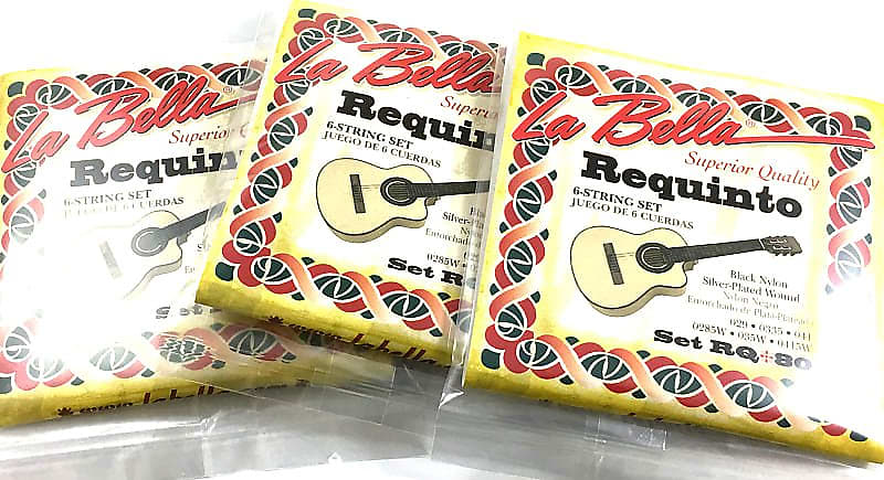Requinto Cuerdas de La Bella 3 Juegos String Set - 3 sets | Reverb UK
