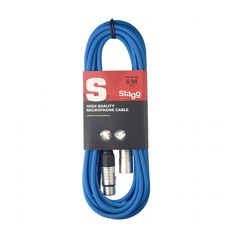 Stagg S Series XLR to XLR Cable 6m Blue | Reverb UK