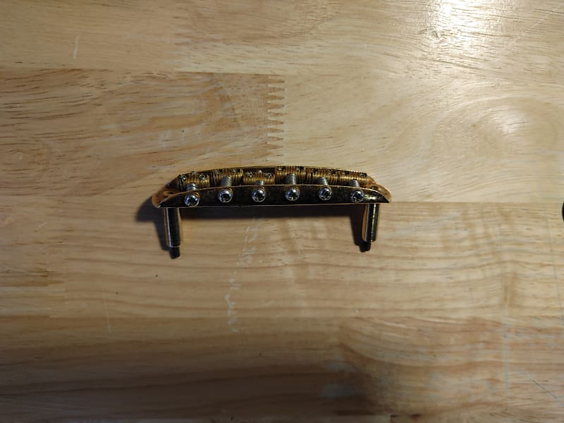 Fender Jazzmaster bridge late 1962 - 1965 gold | Reverb