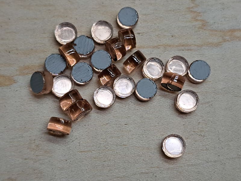 Rose Gold Mirror Acrylic Guitar Fingerboard Dot Inlays 5mm | Reverb