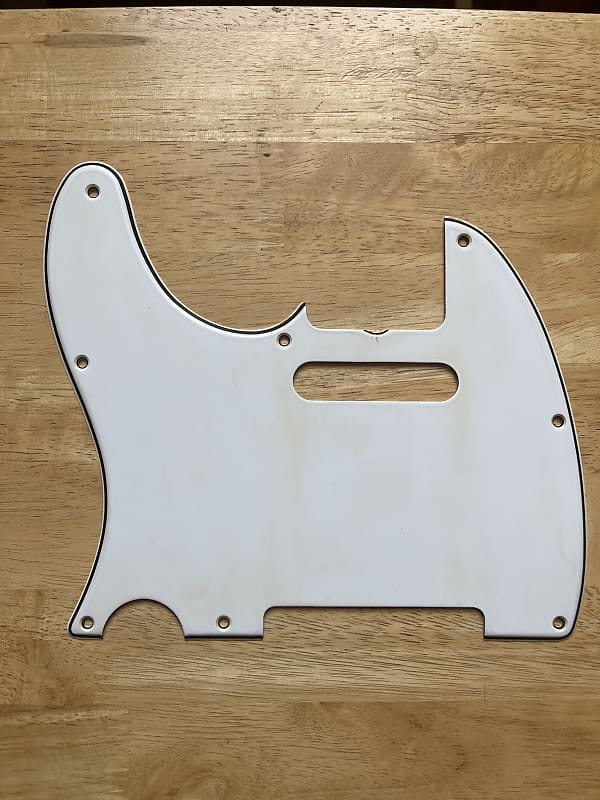 Left Handed Telecaster Pickguard - White | Reverb