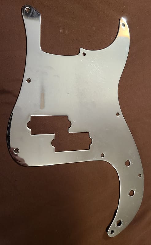 Schecter Precision Bass Heavy Chrome Pickguard 1977 - Chrome | Reverb