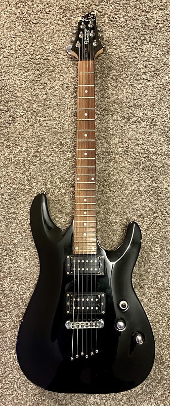Schecter Omen-6 Gloss Black | Reverb
