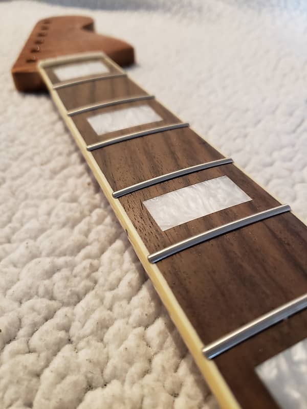 My last USA Roasted, bound flame maple neck with rare and | Reverb