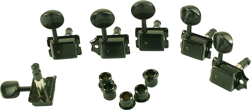 Gotoh 6 In Line Vintage Style Locking Tuning Machines Black | Reverb