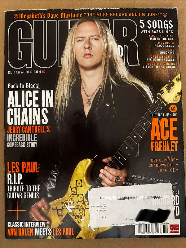 Guitar World Jerry Cantrell Back Issue December 2009 with | Reverb