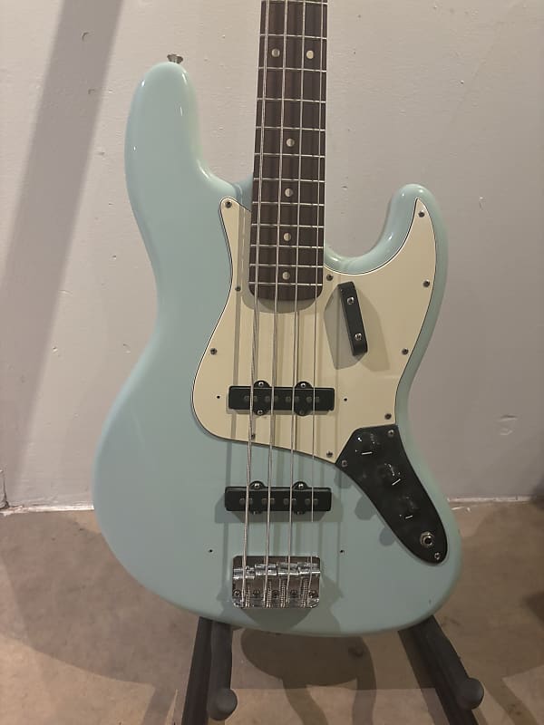 Warmoth 60’s-style Jazz Bass 2020 - Sonic Blue | Reverb