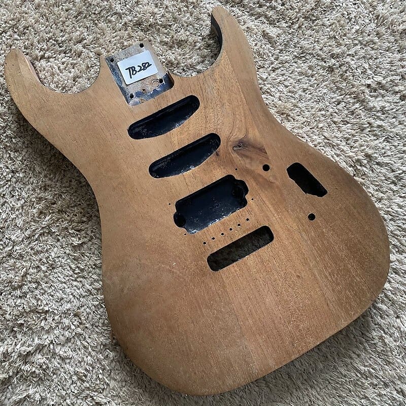 HSS Mahogany Wood Solid Unfinished Guitar Body | Reverb