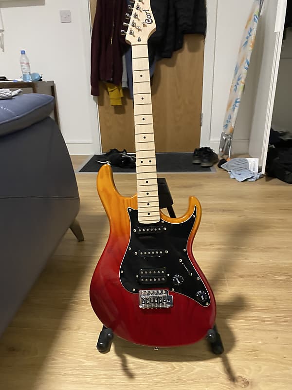 Cort Super strat 2021 Burst orange | Reverb