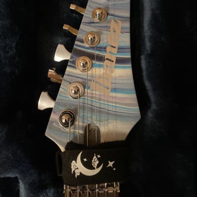 Ibanez Prestige RG1570 Evertune Custom Blue Swirl | Reverb