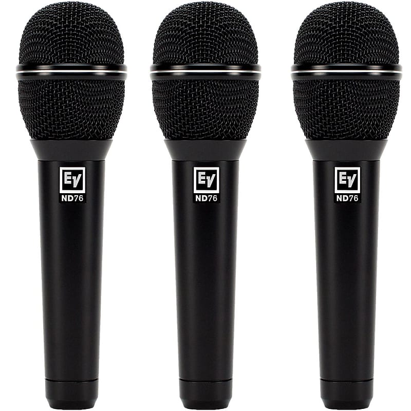 3-Pack of EV Electro Voice ND76 Dynamic Cardioid Vocal | Reverb