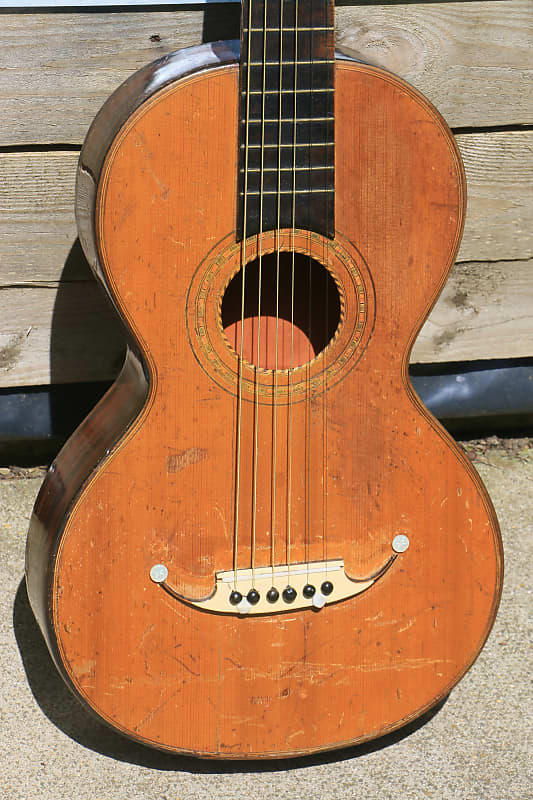 MAGNIFICENT ORIGINAL PARLOR ACOUSTIC VERY UNIQUE FROM LATE | Reverb UK