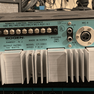 Bogen CT 100C PA amp amplifier mixer 6 channel | Reverb