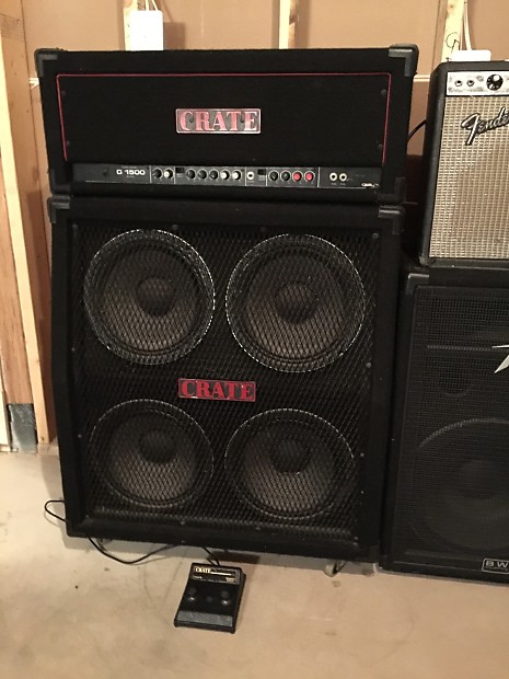 Crate G1500 1989 Black/Red | Reverb