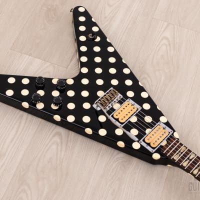 1990s Fernandes FV-105RR Randy Rhoads Flying V Polka Dot | Reverb