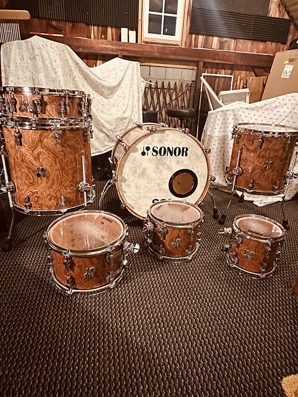 Sonor SQ2 Drum set High Gloss Walnut Root | Reverb