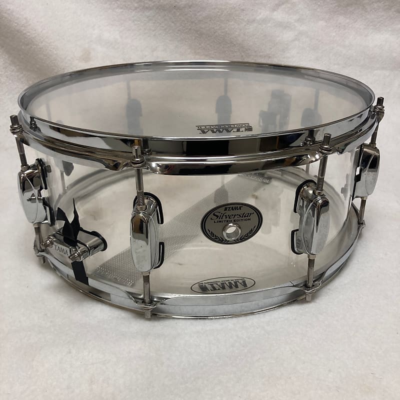 Tama Silverstar Mirage 14"x6" Acrylic Snare Drum - Crystal | Reverb