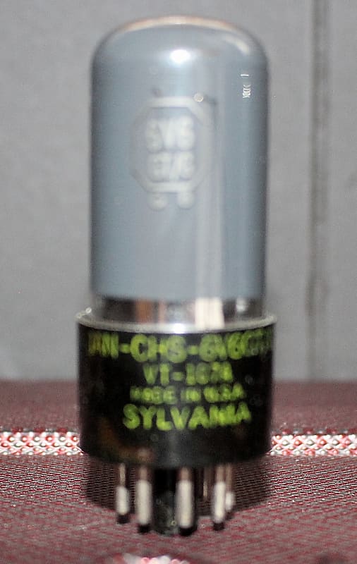 SYLVANIA JAN 6V6GT 6V6GT/G VT107 BLACK PLATE FOIL PAN GETTER | Reverb