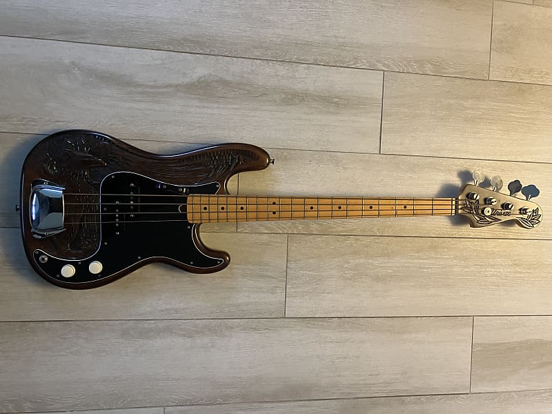 RARE Univox Bicentennial Eagle bass guitar with OHSC, 1976 | Reverb