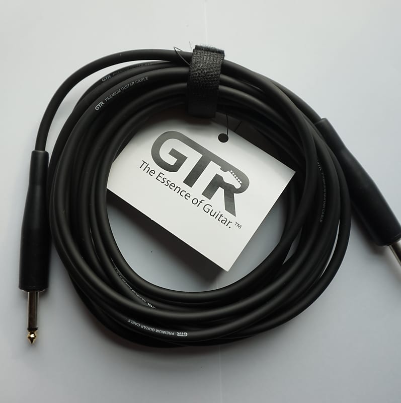 GTR 20' Guitar Cable 1/4 Straight Black | Reverb Australia
