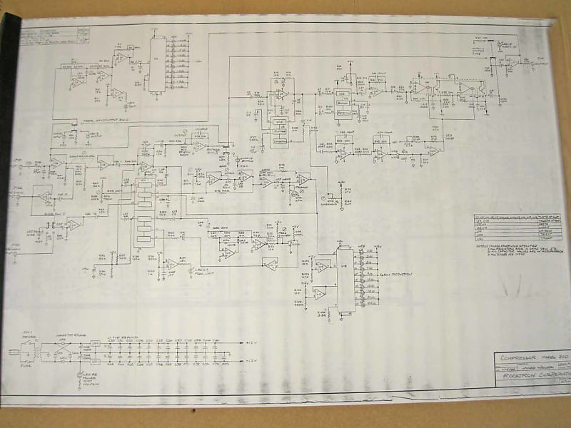 Rocktron Model 300 Compressor Schematic and PCB Layout | Reverb