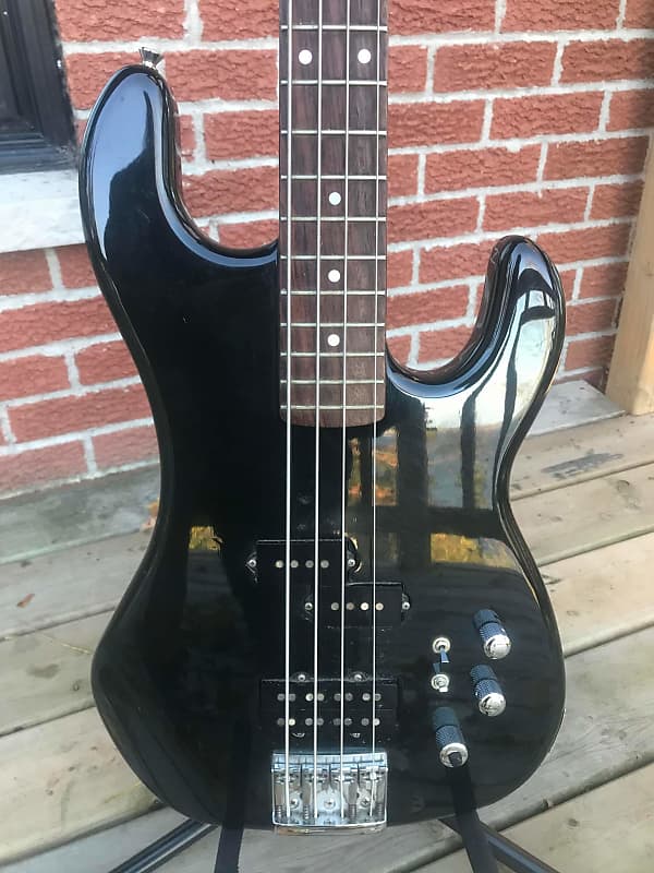 1983 Kramer Focus 7000 Electric Bass Guitar Black Made in | Reverb