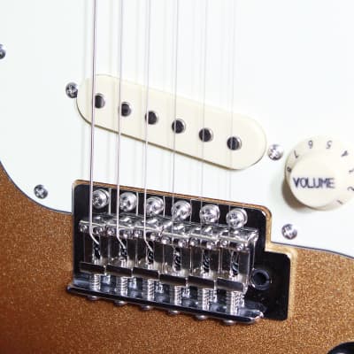 Jet JS-300-GD Metallic Gold S-Style w/ Deluxe Gig Bag | Reverb