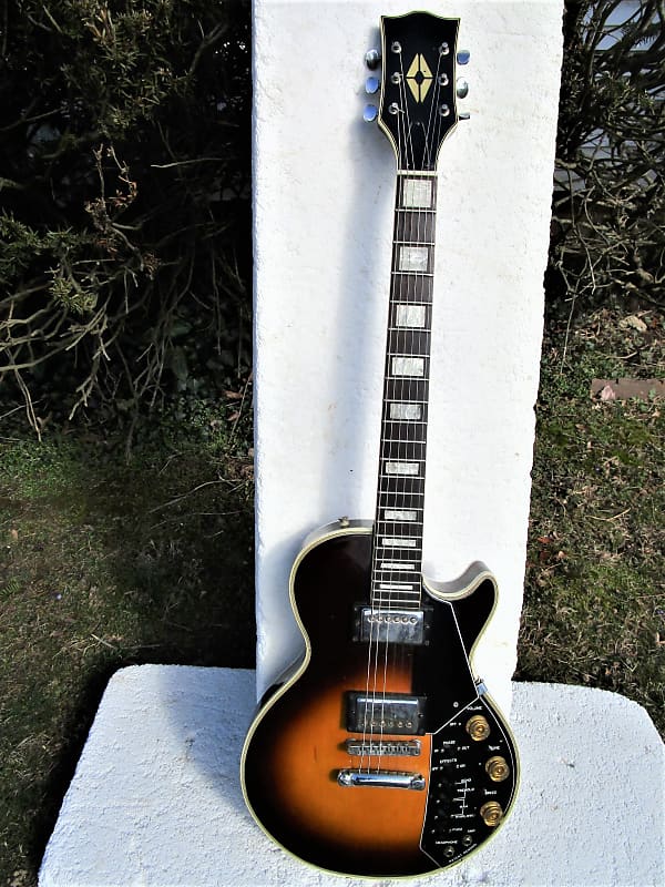 LP Copy Guitar With Built-In-Effects, 1970's, Korea, Very | Reverb