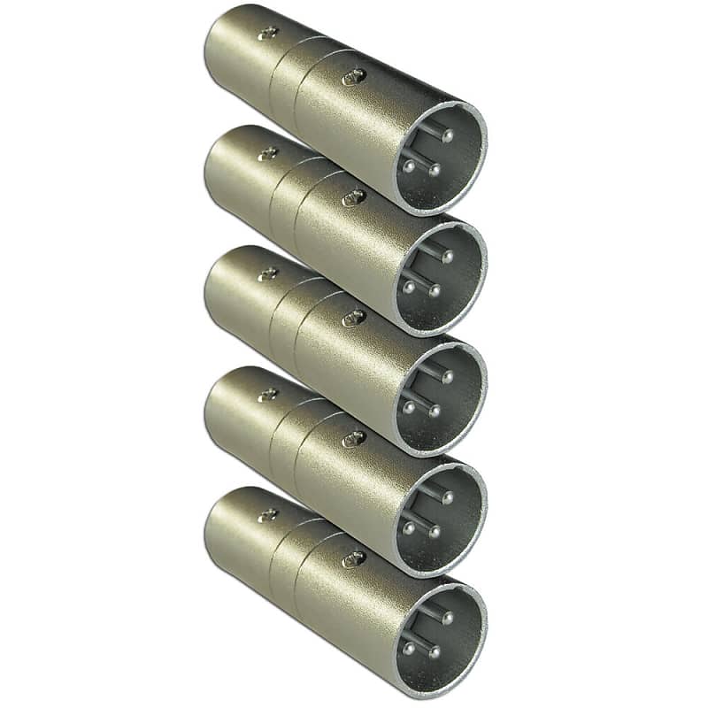 Lot 5 Xlr 3 Pin M To Male Mic Microphone Female Cable Gender | Reverb