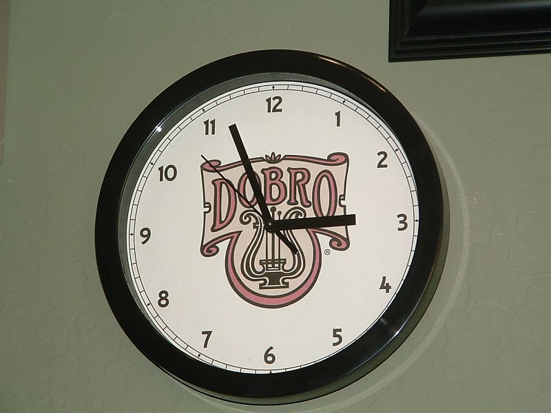 Dobro studio wall clock ......9" diameter...silent sweep.... | Reverb