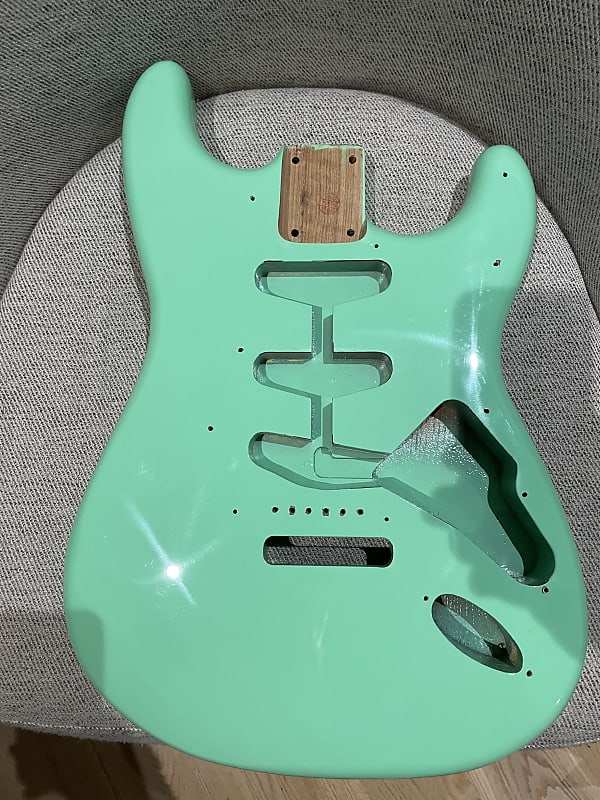 Stratocaster Body - Roasted Ash - Surf Green (Stratosphere) | Reverb