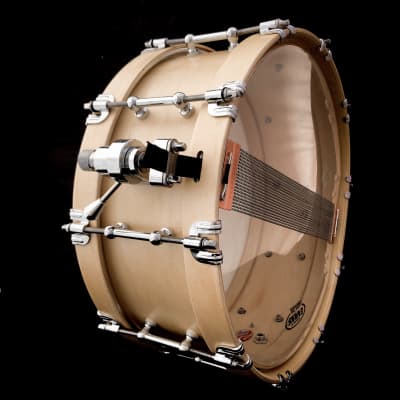 14x5.875 Maple Solid Shell Steam Bent Bare Raw Drum Snare | Reverb