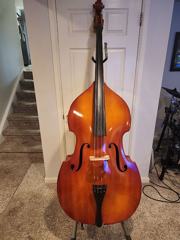 Sherl and Roth R600E3 3/4 upright bass 1990's - Wood Stain | Reverb
