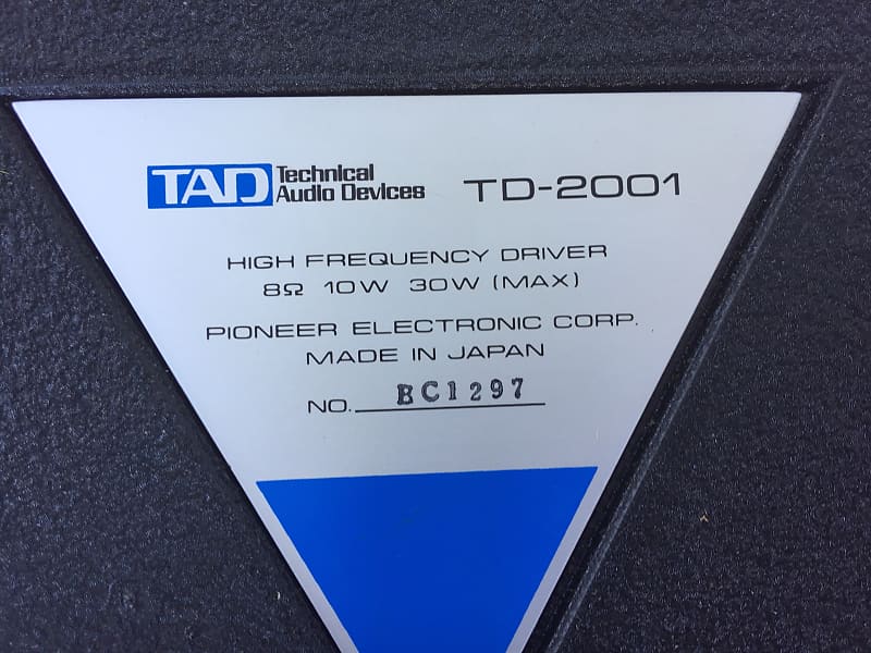 TAD TD 2001 | Reverb