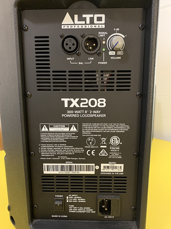 Alto Professional TX208 2020 - Black | Reverb