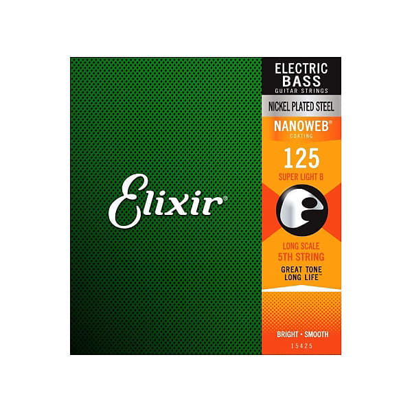 Elixir Elixir 15425 Nanoweb Coated Electric Bass .125, Single | Reverb