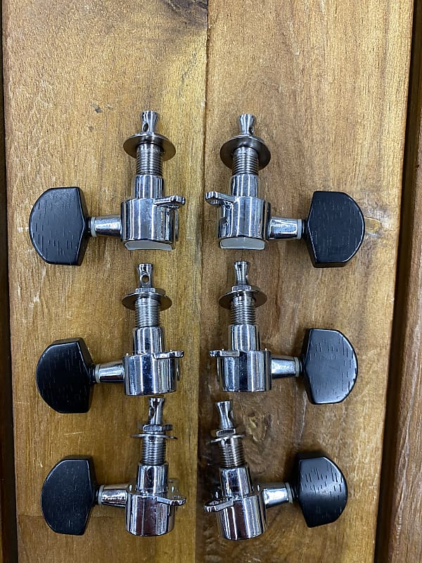 Generic Tuning Machine Heads 3+3 for Guitar Chrome with | Reverb