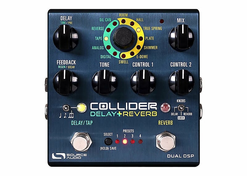 Source Audio Collider Delay + Reverb Guitar Effect Pedal w/ | Reverb