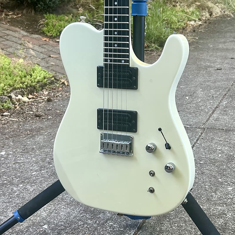 1997 Carvin TL60 HH hardtail neck-thru Telecaster Pearl White | Reverb