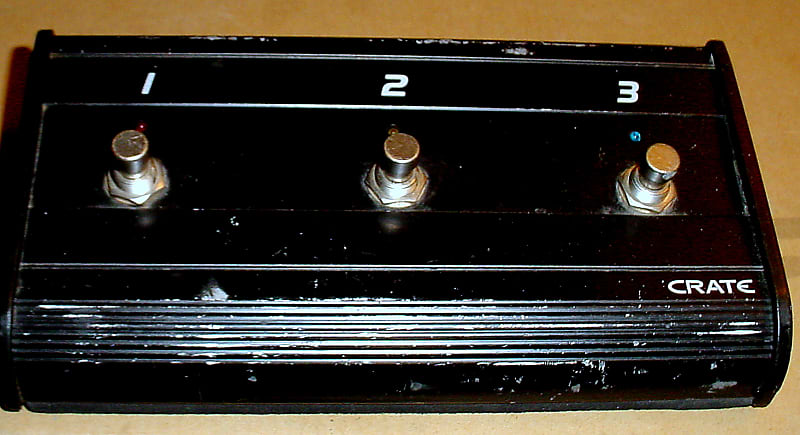 Crate black 3-way foot switch for crate amplifiers | Reverb