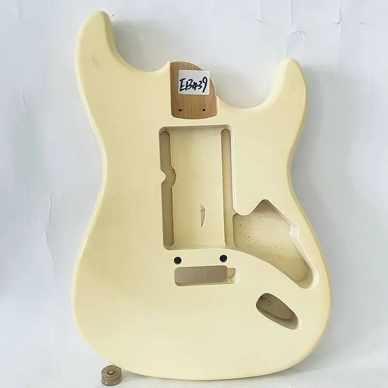 Cream White Stratocaster Strat Style Guitar Basswood Body | Reverb