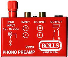 Rolls VP29-RST-02 Phono Preamplifier, RCA Inputs/Output, 1/4 | Reverb