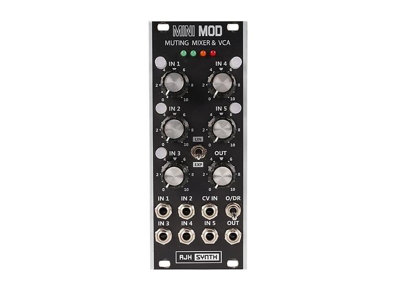 AJH Synth MiniMod Muting Mixer + VCA (Black) [USED] | Reverb