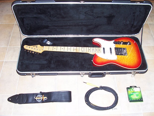 Alvarez Nashville Telecaster Quilted Sunburst Flame Top | Reverb