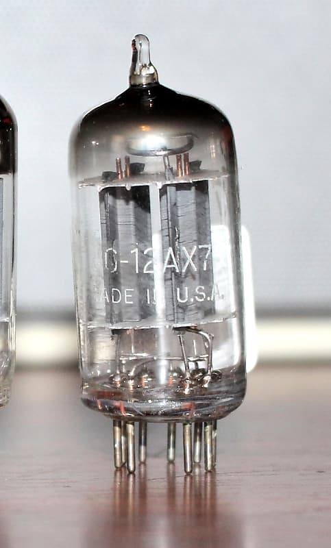 GE JG 12AX7 ECC83 LONG PLATE FOIL D GETTER TEST NOS+ VINTAGE | Reverb