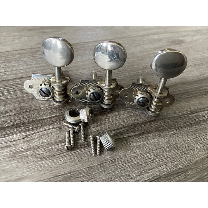 Waverly 3 Vintage Open Back Tuning Machine Key Heads, Treble | Reverb