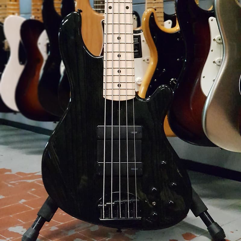 Lakland 55 Os Trans Black Custom + Mama Pickups | Reverb