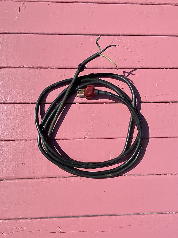 Fender Silverface 1975 power cable red plug | Reverb